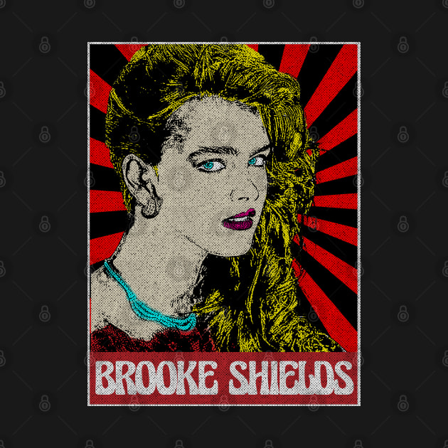 Brooke Shields 1980s Pop Art Fan Art - Brooke Shields - T-Shirt | TeePublic