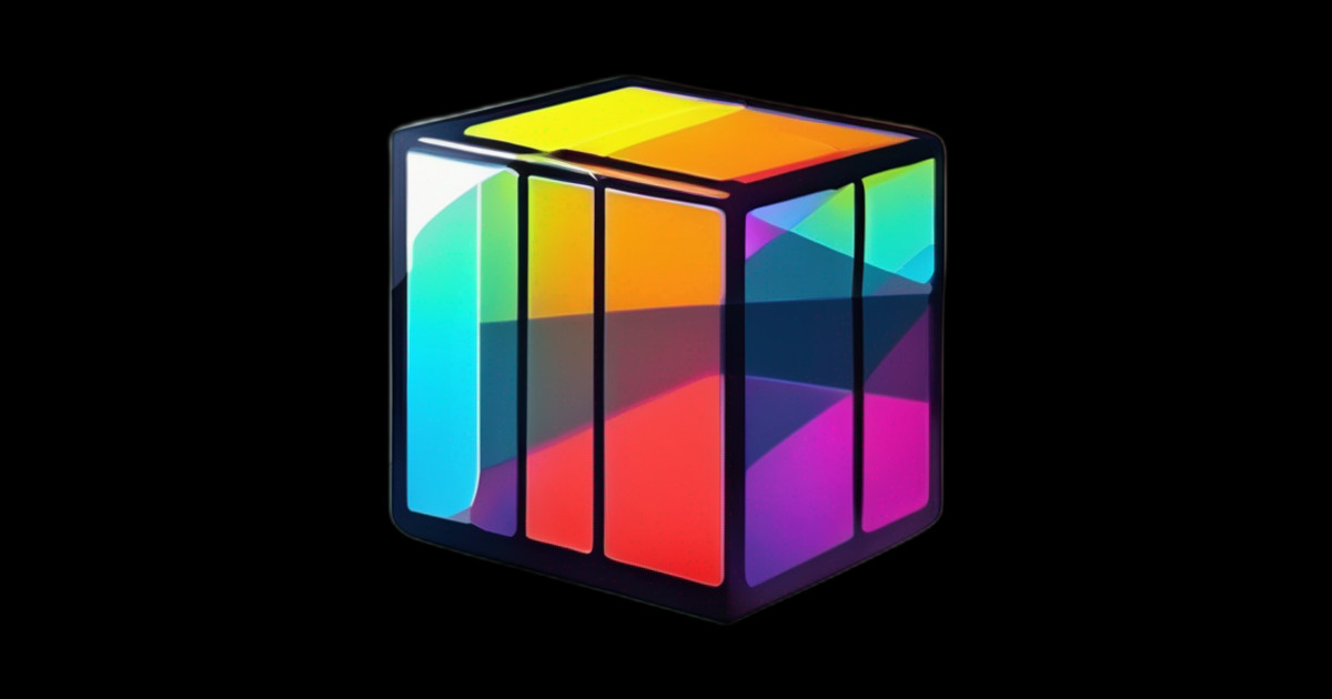 Rubic Cube Neon Shadow Silhouette Anime Style Collection No. 375 ...