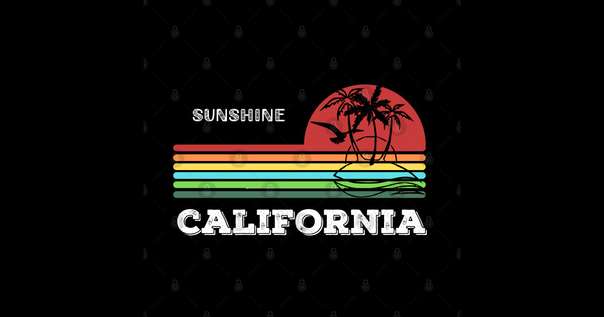 California Beach design - California Love - Sticker | TeePublic