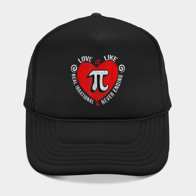 Love Is Like Pi Gift Pi Day Math Teacher Women Men Kids - Math - Hat ...