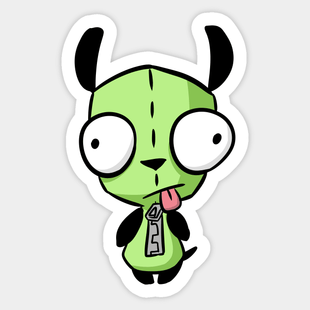 Gir - Invader Zim - Sticker | TeePublic