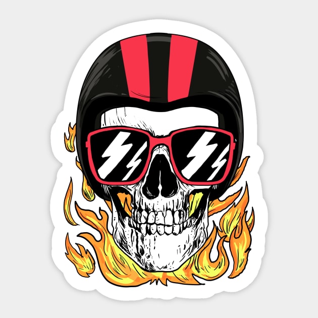 Ghost Rider Motorcycle Club. - Motorcycle - Sticker | TeePublic
