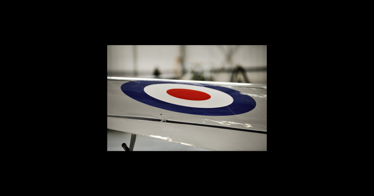 Roundel on the wing of a Spitfire - Roundel - Sticker | TeePublic