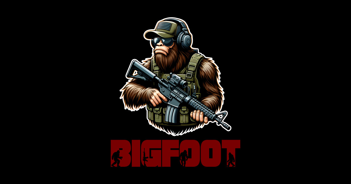 Tactical Bigfoot - Bigfoot - Sticker | TeePublic
