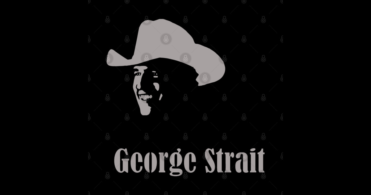 George Strait The Cowboy - George Strait - Sticker | TeePublic