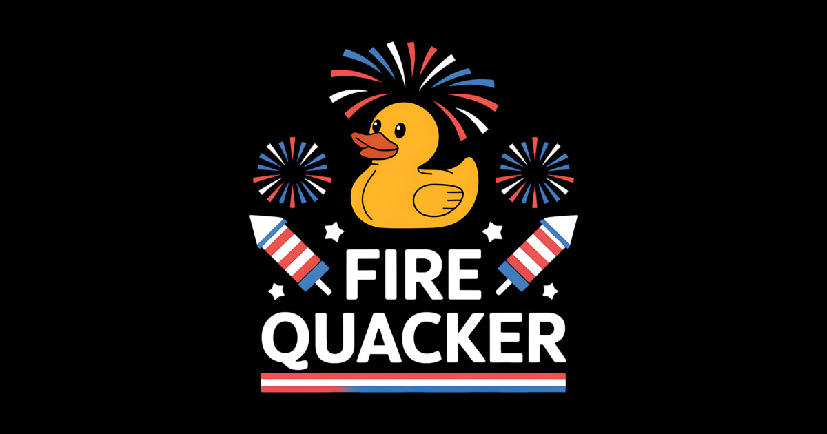Fire Quacker Rubber Duck 4th Of July Firework - Fire Quacker Rubber ...