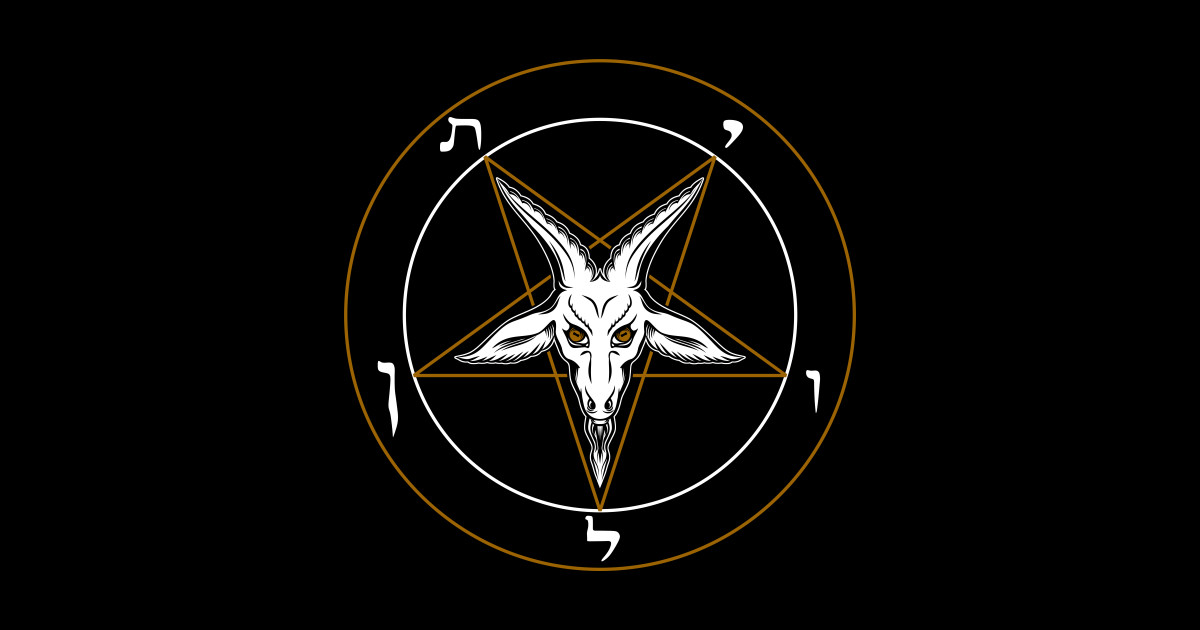 Sigil of Baphomet for dark background - Sigil Of Baphomet - Magnet ...