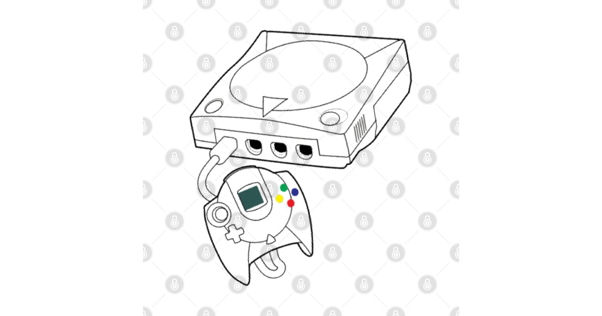 Sega Dreamcast Console - Sega Dreamcast - Sticker | TeePublic