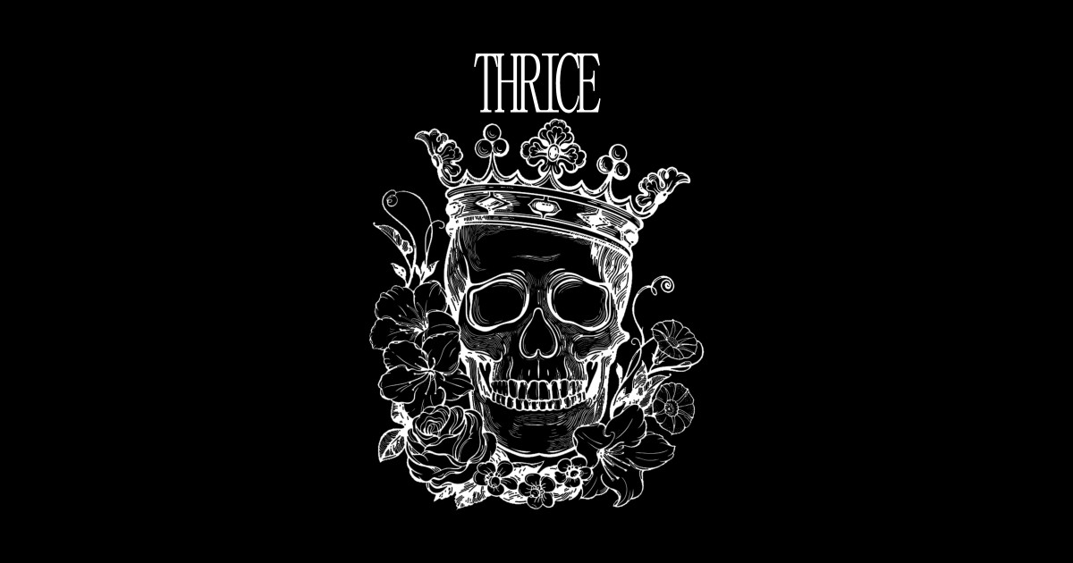 Thrice skull - Hard Rock Band - Sticker | TeePublic