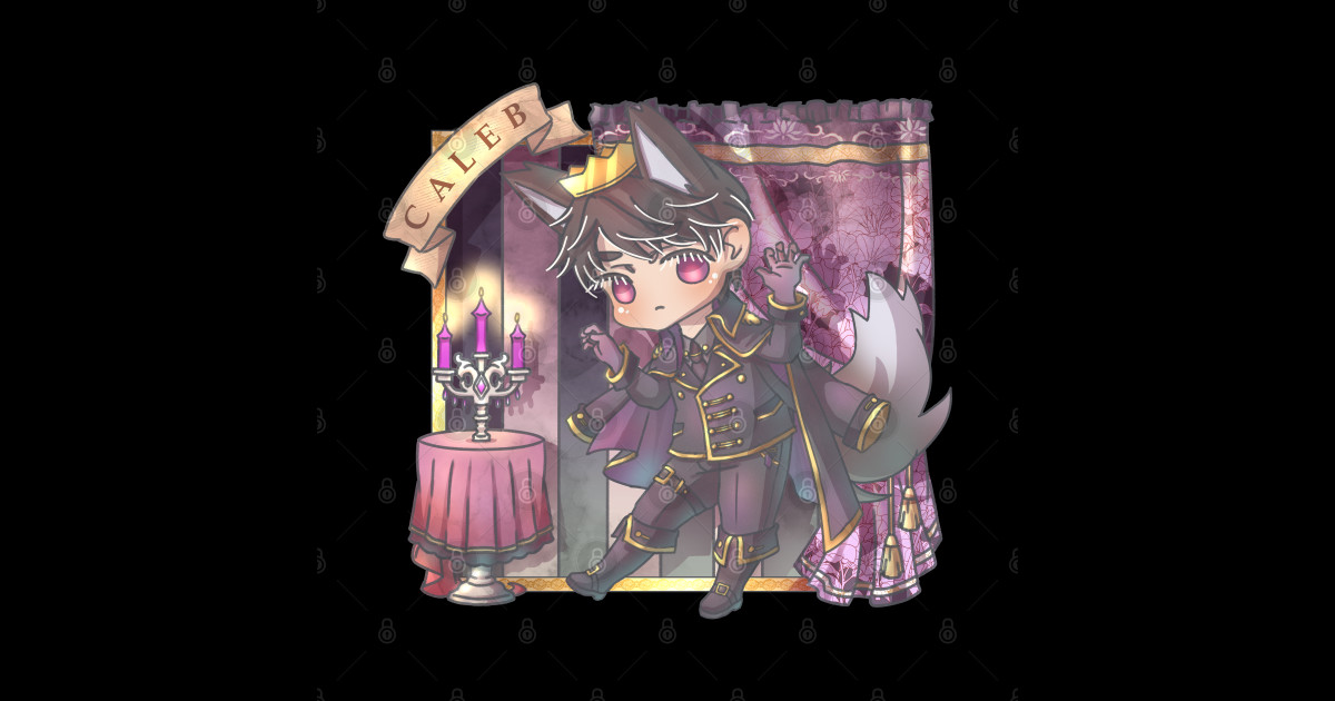 Caleb Chibi Wolf - Love And Deepspace - Sticker | TeePublic