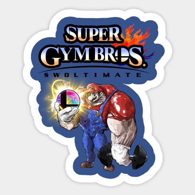 Super Gym Bros. - Gym - Sticker | TeePublic