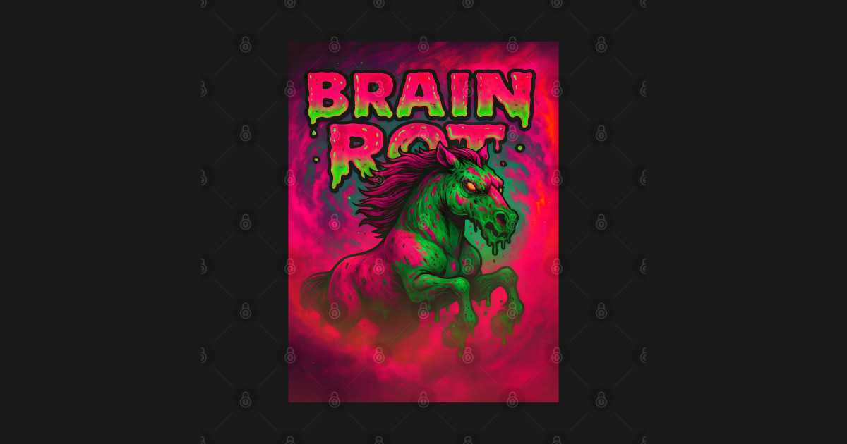 Brain Rot: Horse Power - Brain Rot - T-Shirt | TeePublic