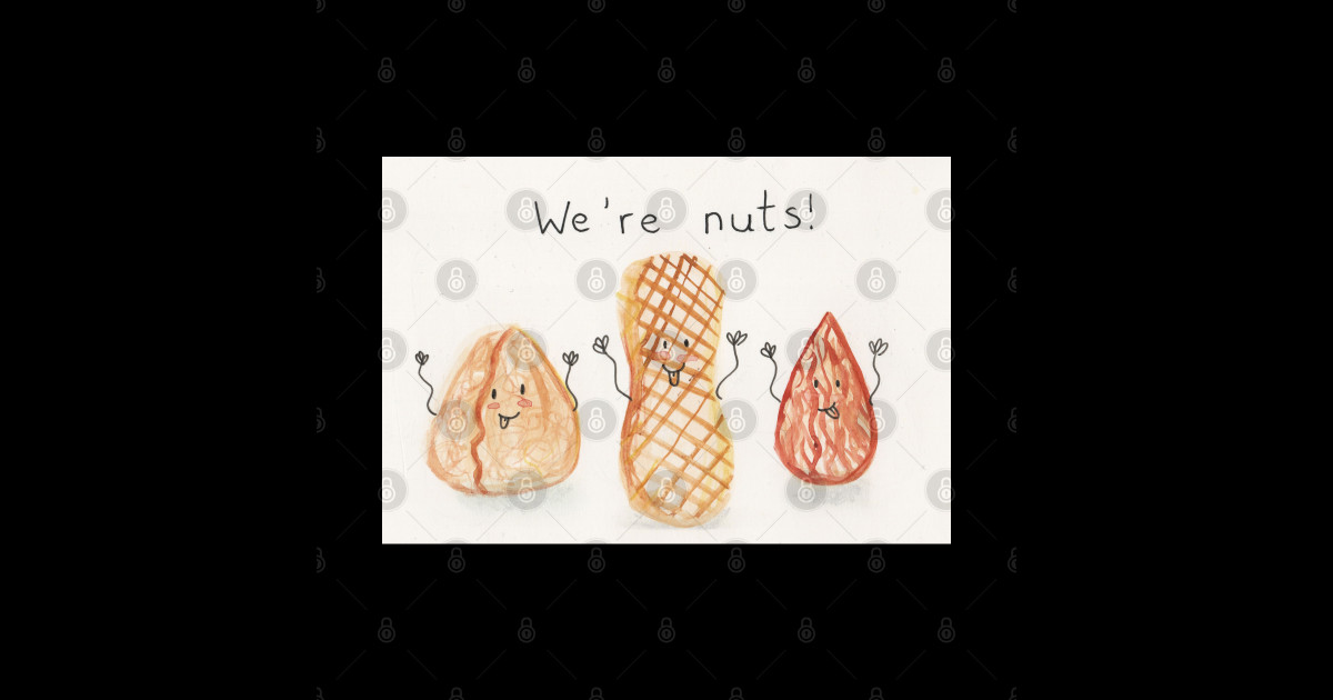 We're nuts - Nuts - Sticker | TeePublic