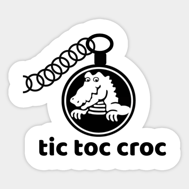 Tic Toc Croc - Peter Pan - Sticker | TeePublic