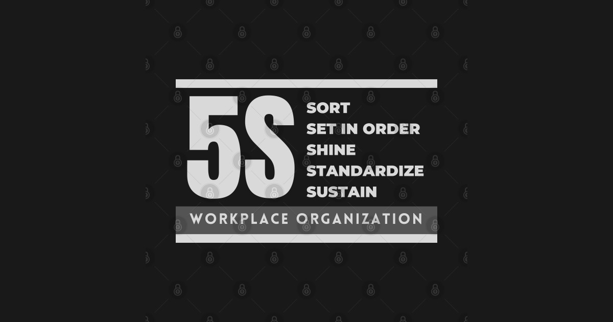 5S Workplace Organization - Lean Six Sigma - T-Shirt | TeePublic
