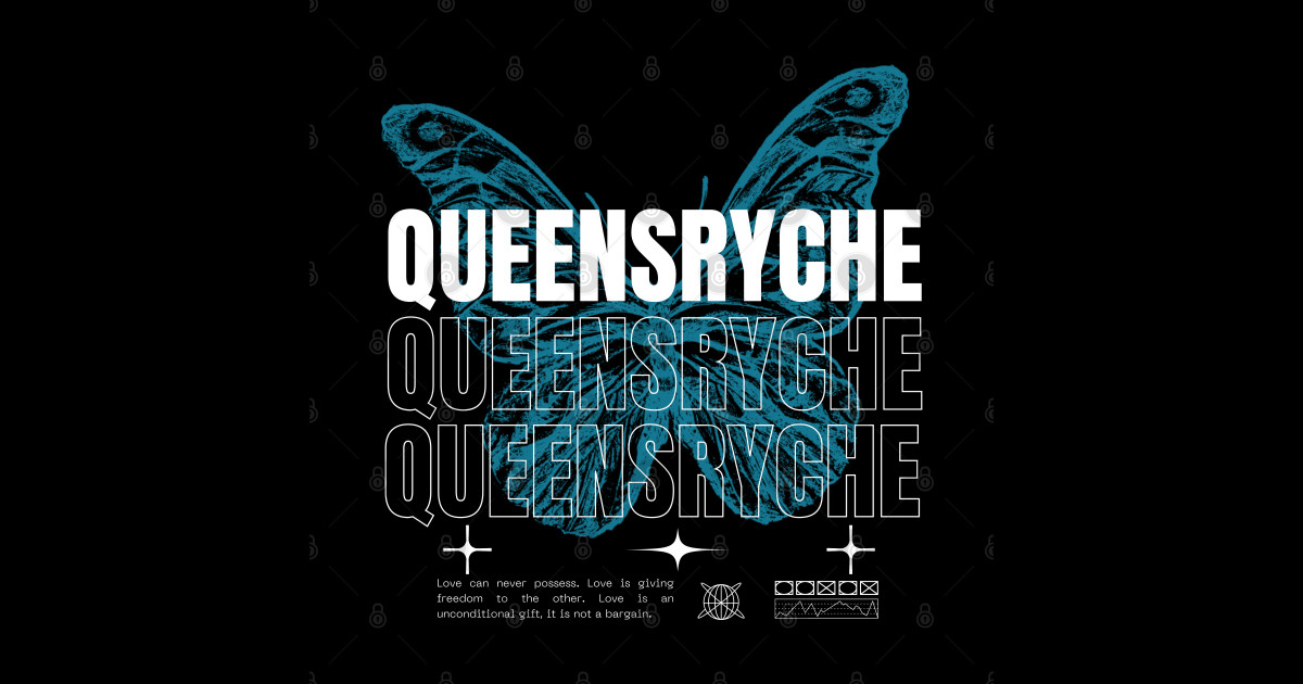 Queensryche // Butterfly - Queensryche - Sticker | TeePublic