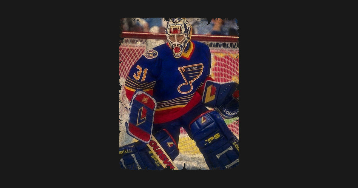 Curtis Joseph - St. Louis Blues, 1989 - Hockey - T-Shirt | TeePublic
