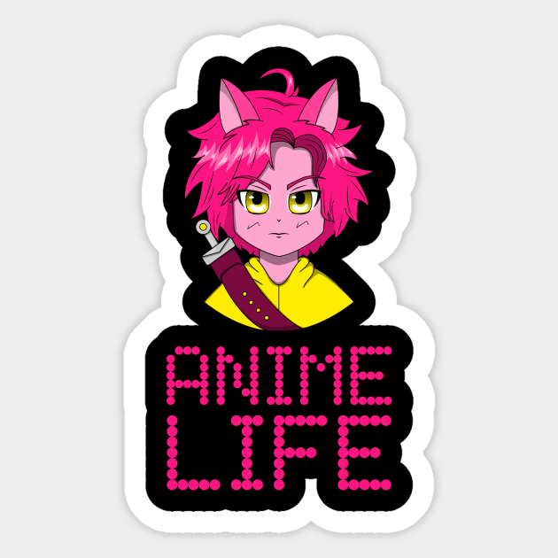 ANIME GIRLS FUNNY - Anime Girls - Sticker | TeePublic