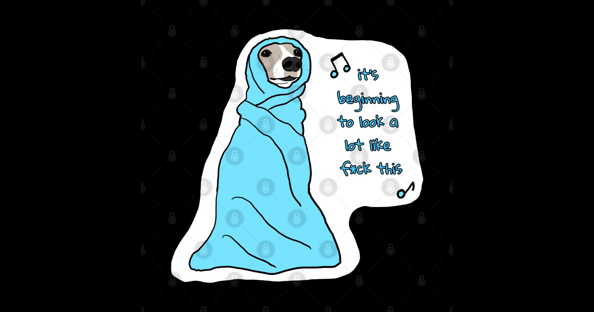 Cold Dog - Cold - Sticker | TeePublic