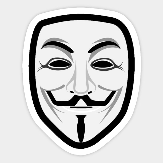 anonymous mask drawing