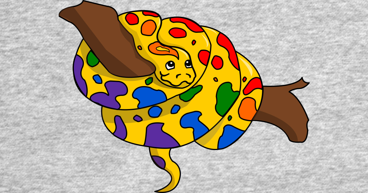 Pride Python - Rainbow - T-Shirt | TeePublic
