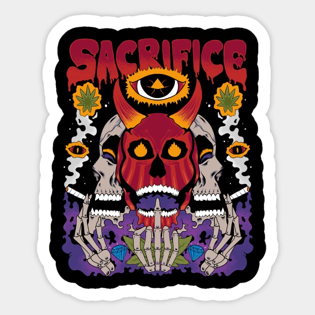SACRIFICE - Sacrifice - Sticker | TeePublic
