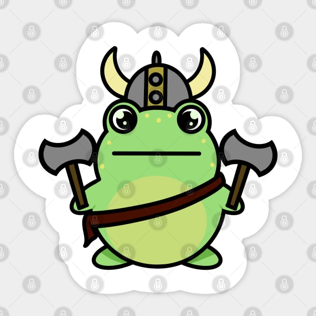 Barbarian Frog - Barbarian - Sticker | TeePublic