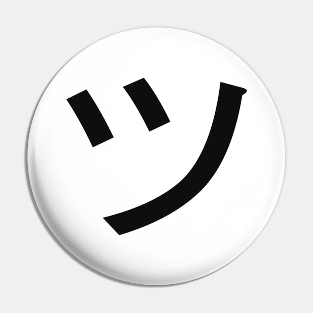ツ Tsu Kanji Symbol Smile Japan Face - Kawaii - Pin | TeePublic