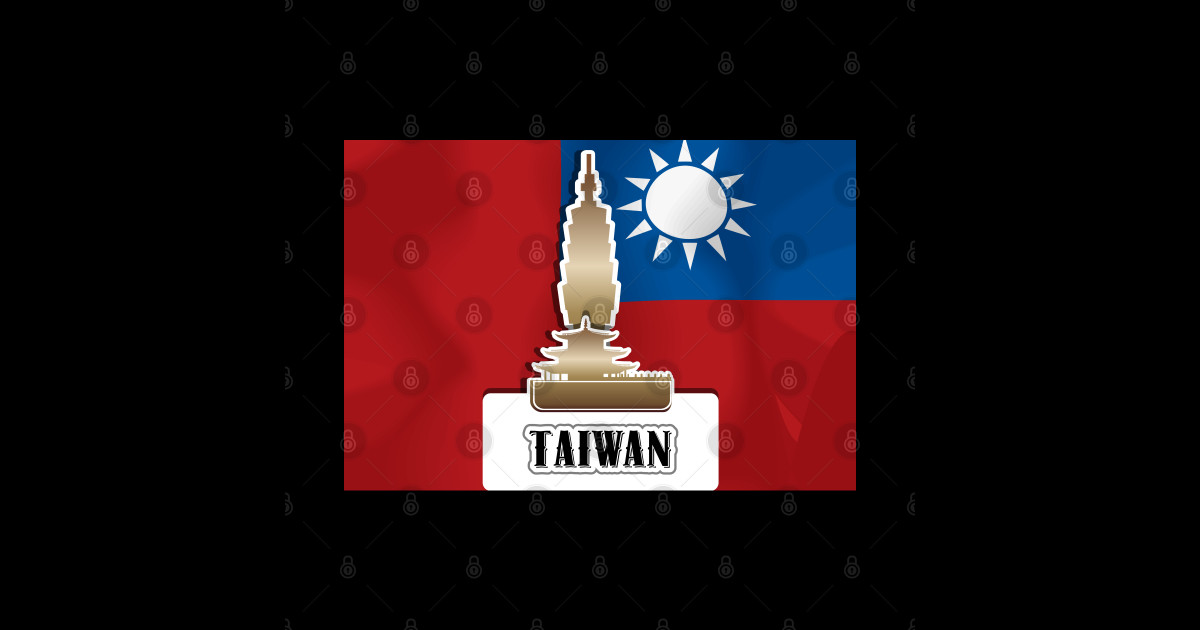 Taiwan Flag - Taiwan Flag - Sticker | TeePublic