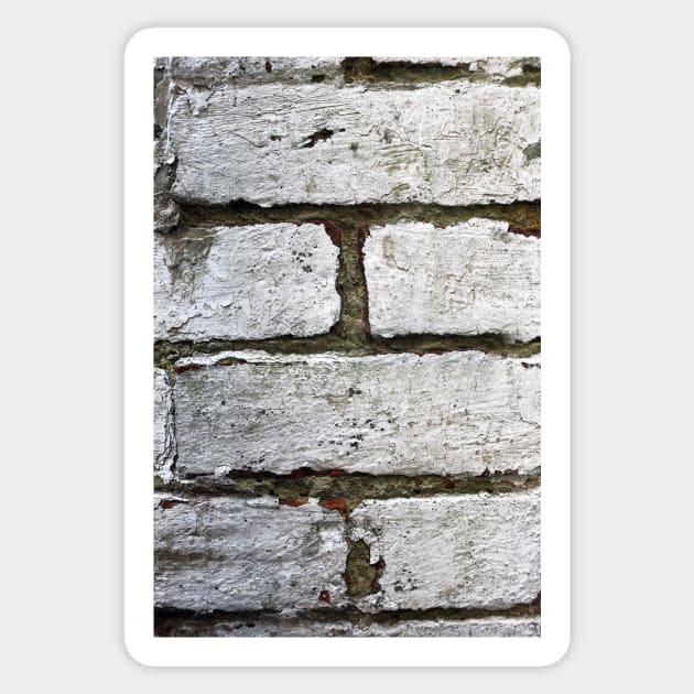 white brick wall - Abstract - Sticker | TeePublic