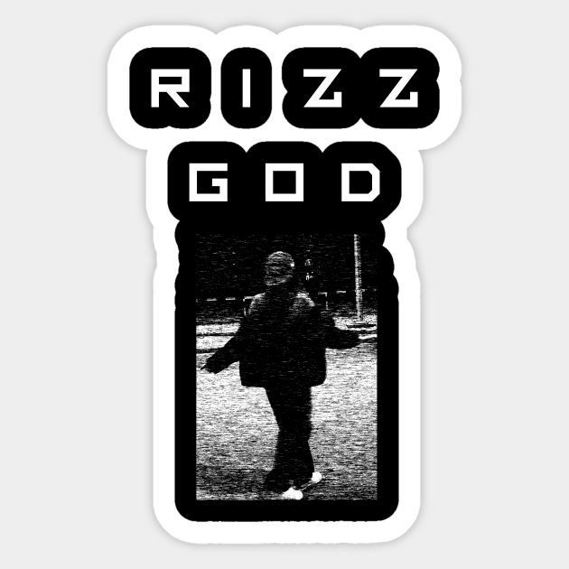 RIZZ GOD - Slang Language - Sticker | TeePublic