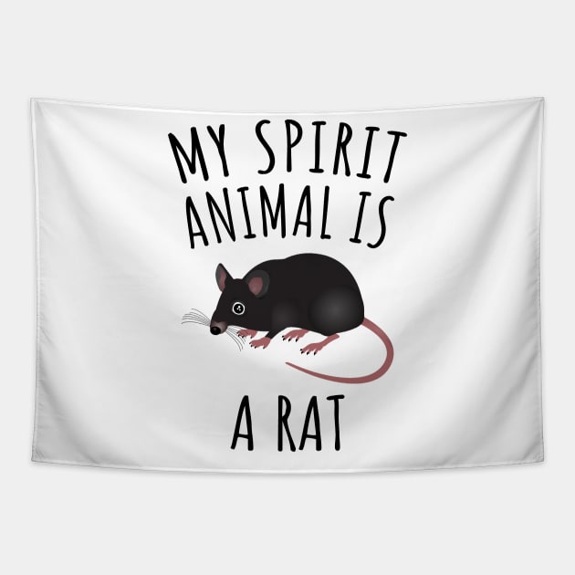 My Spirit Animal Is A Rat - Rat - Tapestry | TeePublic