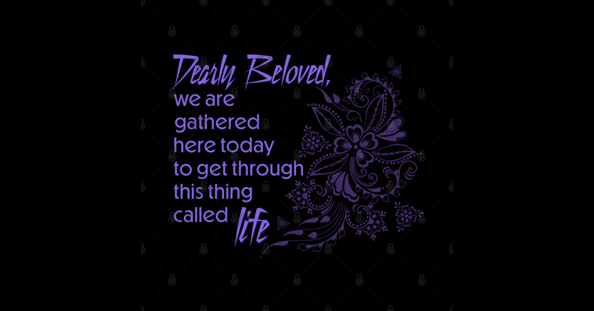 Dearly Beloved - Prince - Sticker | TeePublic