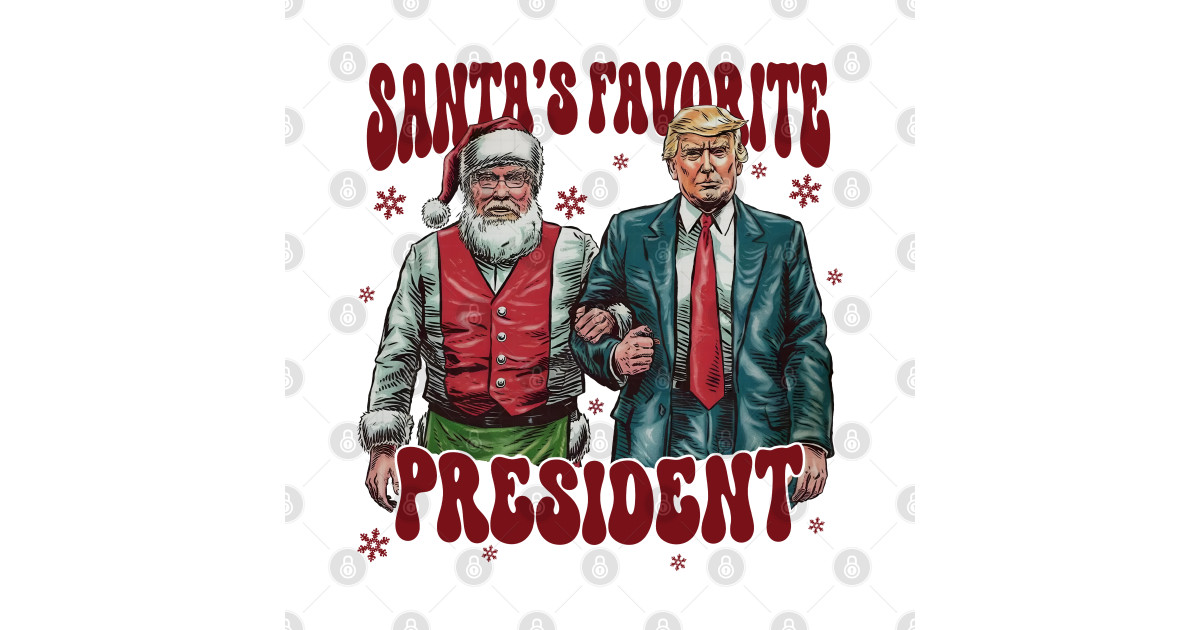 Santa's Favorite President Funny Trump Christmas Xmas Pajama - Santas ...
