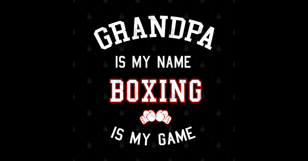 Boxing Grandpa - Grandpa - Sticker | TeePublic