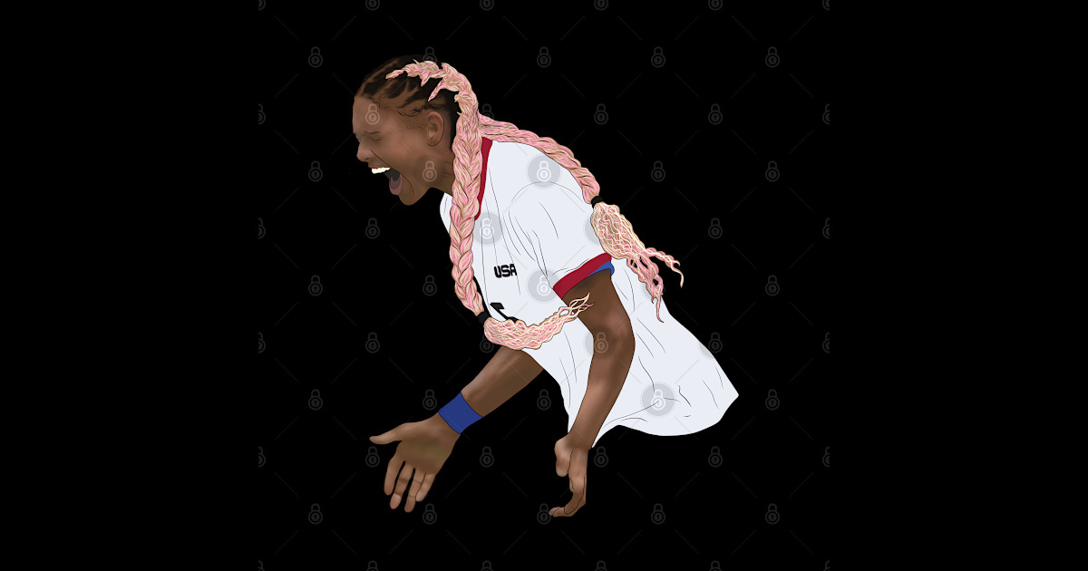 Trinity Rodman Olympic Goal Celebration - Trinity Rodman - Posters and ...