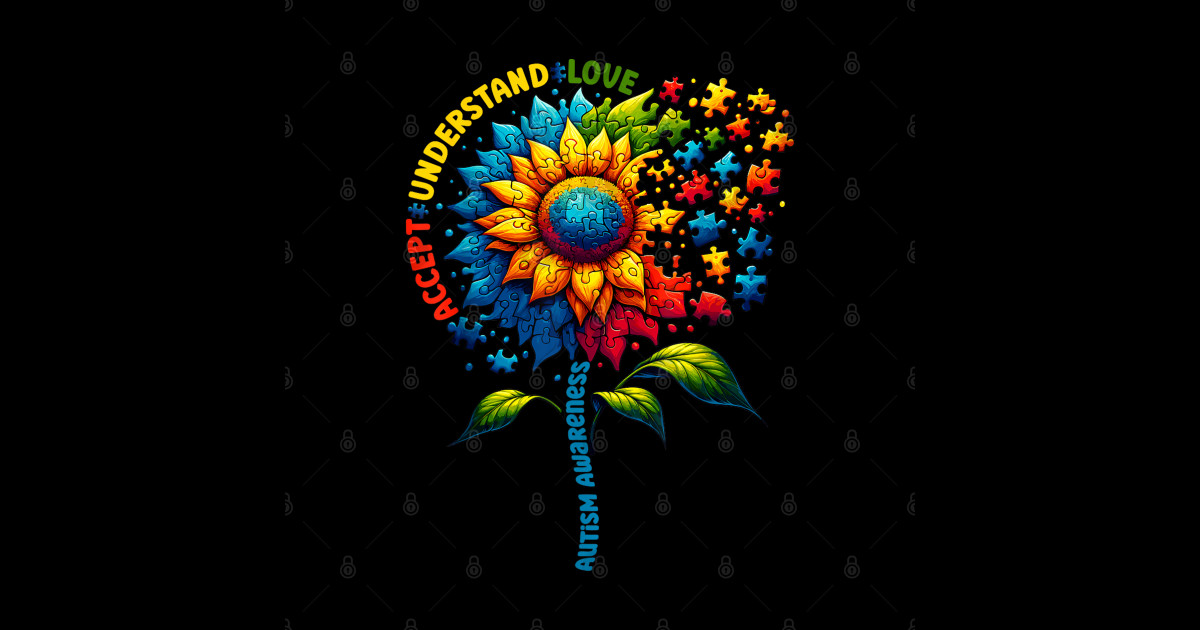 Autism Awareness Sunflower 2025 Autism Sunflower - Autism Awareness ...
