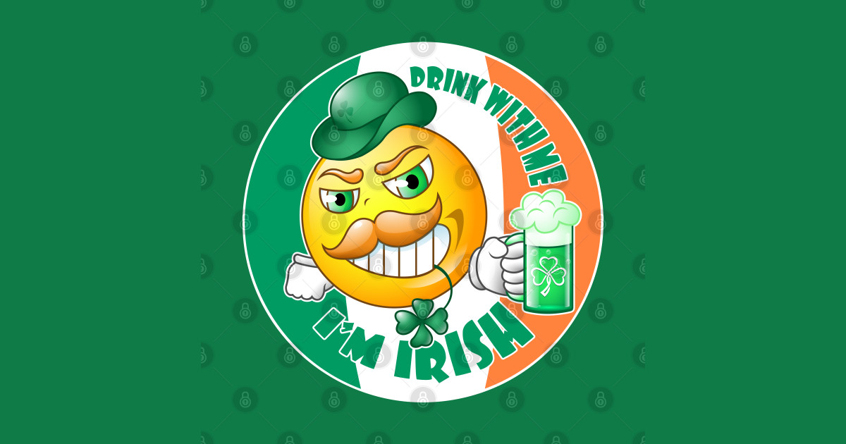Irish smiley. - Irish Beer - T-Shirt | TeePublic