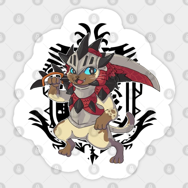 monster hunter palico coloring pages