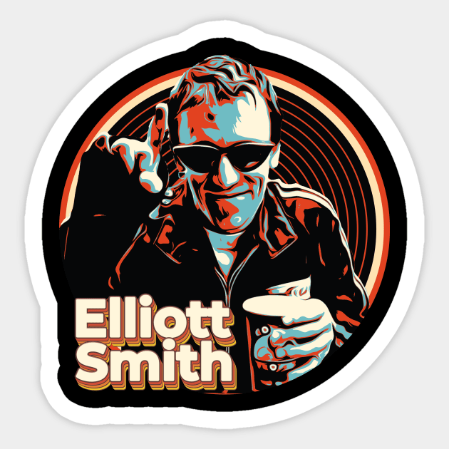Elliott Retro - Elliott Smith - Sticker | TeePublic