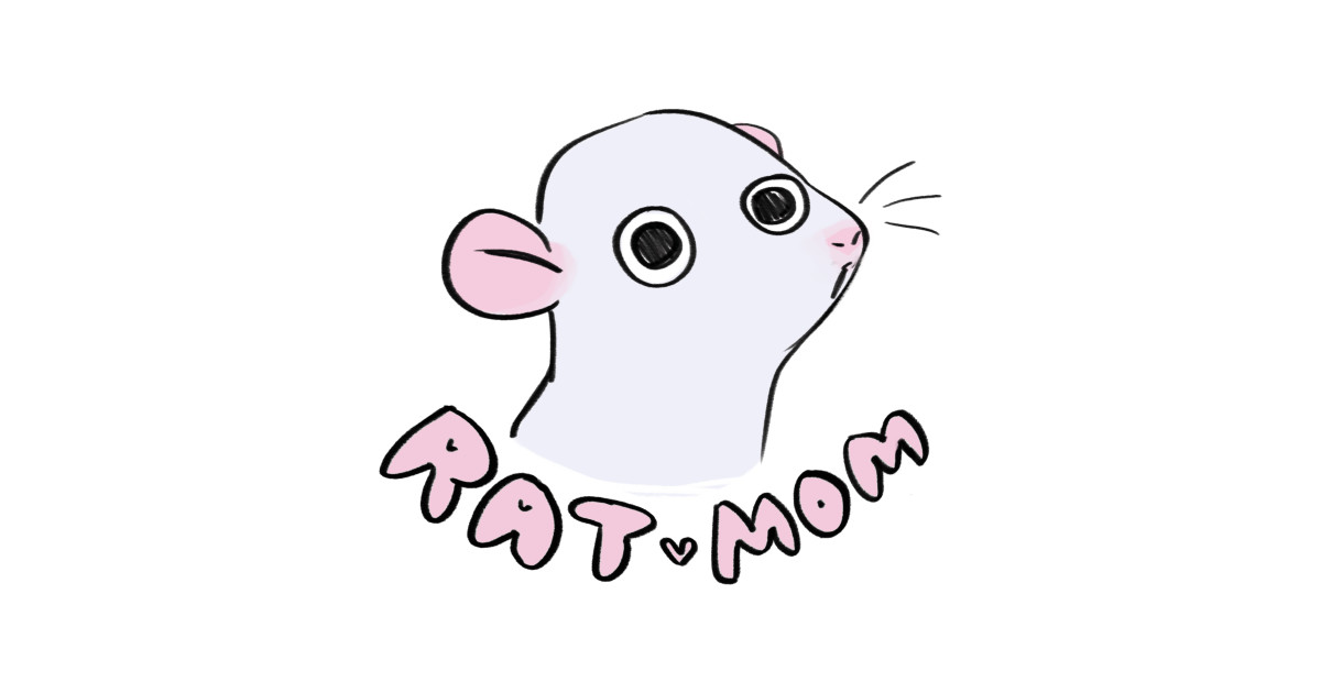 Full Time Rat Mom - Rat - Sticker | TeePublic