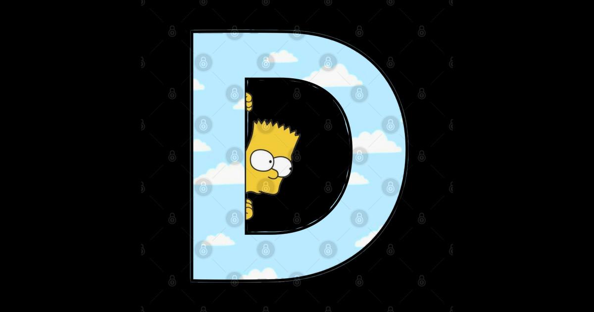 Simpsons letter - Simpsons - Posters and Art Prints | TeePublic