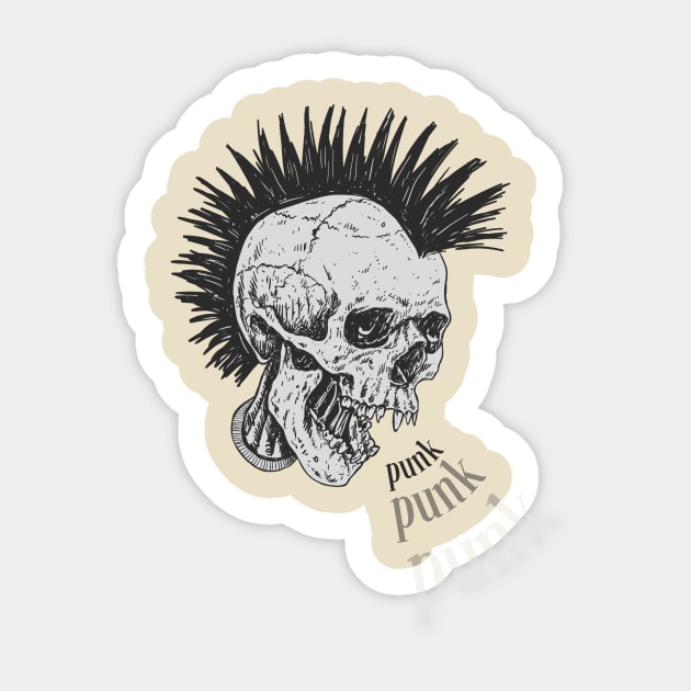 Punk - Punkrock - Sticker | TeePublic