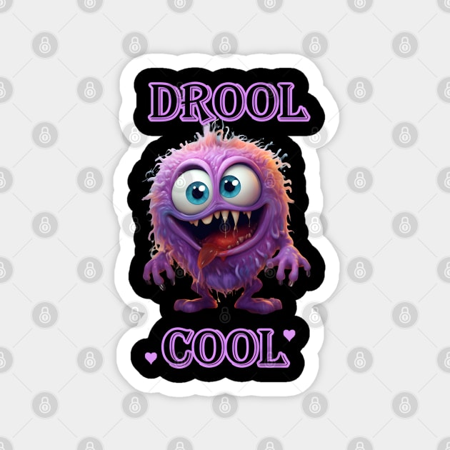 Drool Cool Furry Monster - Furry Monster - Magnet | TeePublic