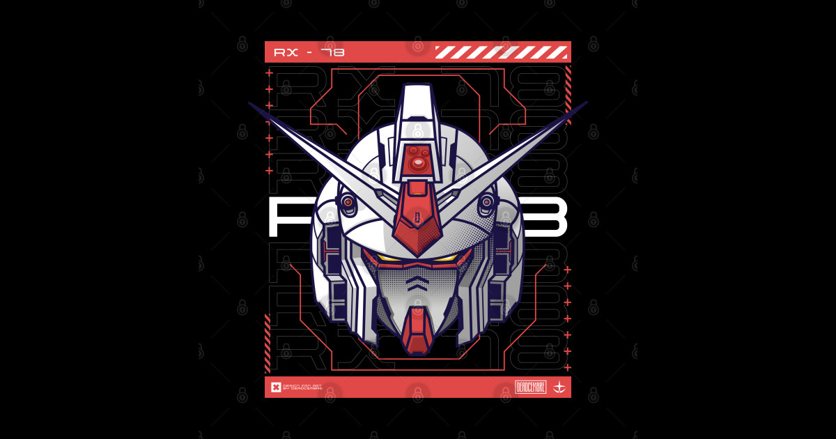 Gundam Rx-78 Head - Gundam - Posters and Art Prints | TeePublic
