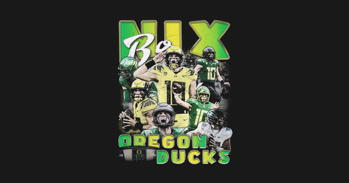 Bo Nix College Retro Vintage - Bo Nix - T-Shirt | TeePublic