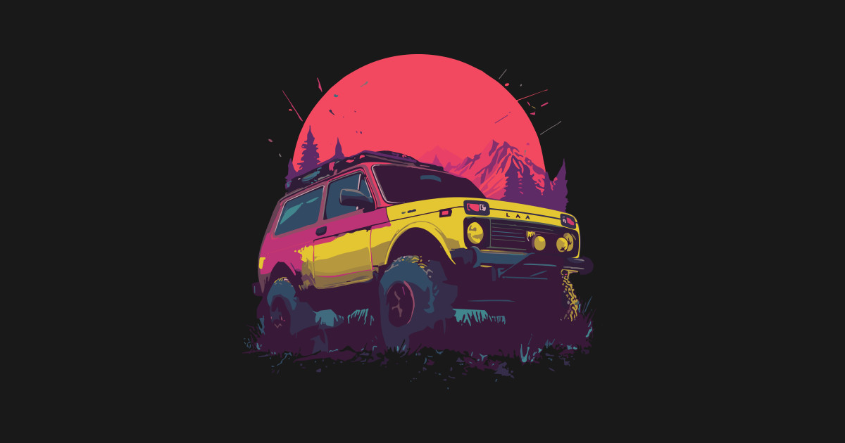 Lada brand off-road vehicle - Tshirtdesign - T-Shirt | TeePublic