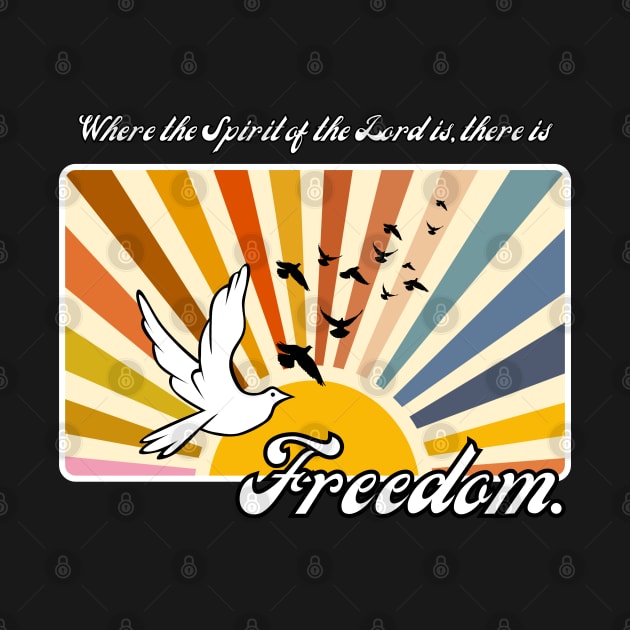 Where the Spirit of the Lord is - alt. colorway - Jesus - T-Shirt ...