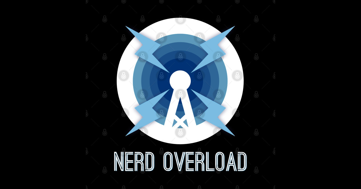 Nerd Overload - Old Logo - Podcast - Sticker | TeePublic
