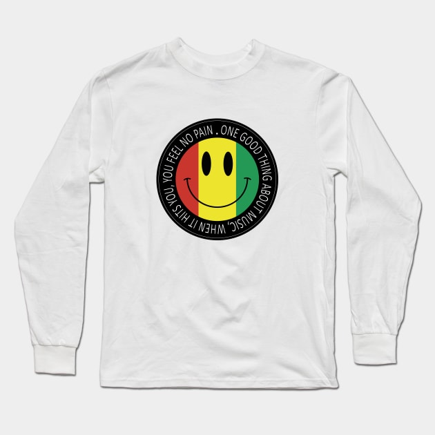 Acid Reggae Smiley - Reggae - Long Sleeve T-Shirt | TeePublic